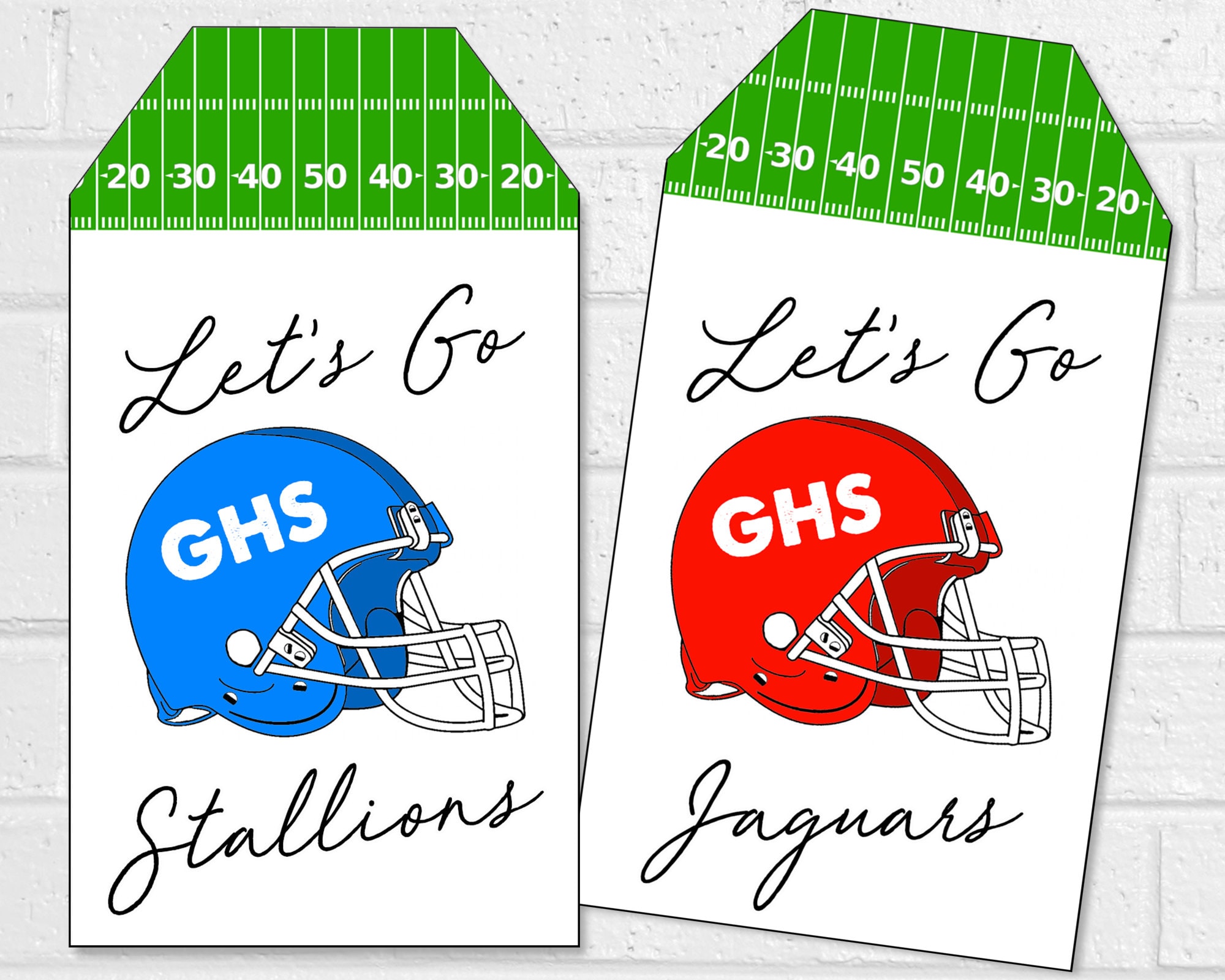 Football Good Luck Tags Football Helmet Treat Labels - Etsy