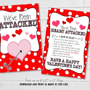 Kids Valentine Game, Heart Attack Game, Fun Printable Valentine ...