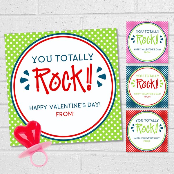 You Rock Valentine - Etsy