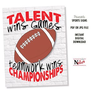 Football Locker Room Sign, Football Sign in School Colors, Football ...