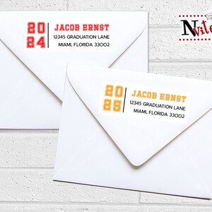 2024 Graduation Labels, Graduation Return Address Labels, Class of 2024 ...