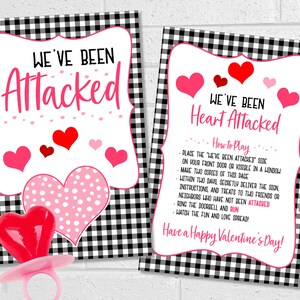 Heart Attack Kids Valentine Game, Printable Valentine Neighbor and ...