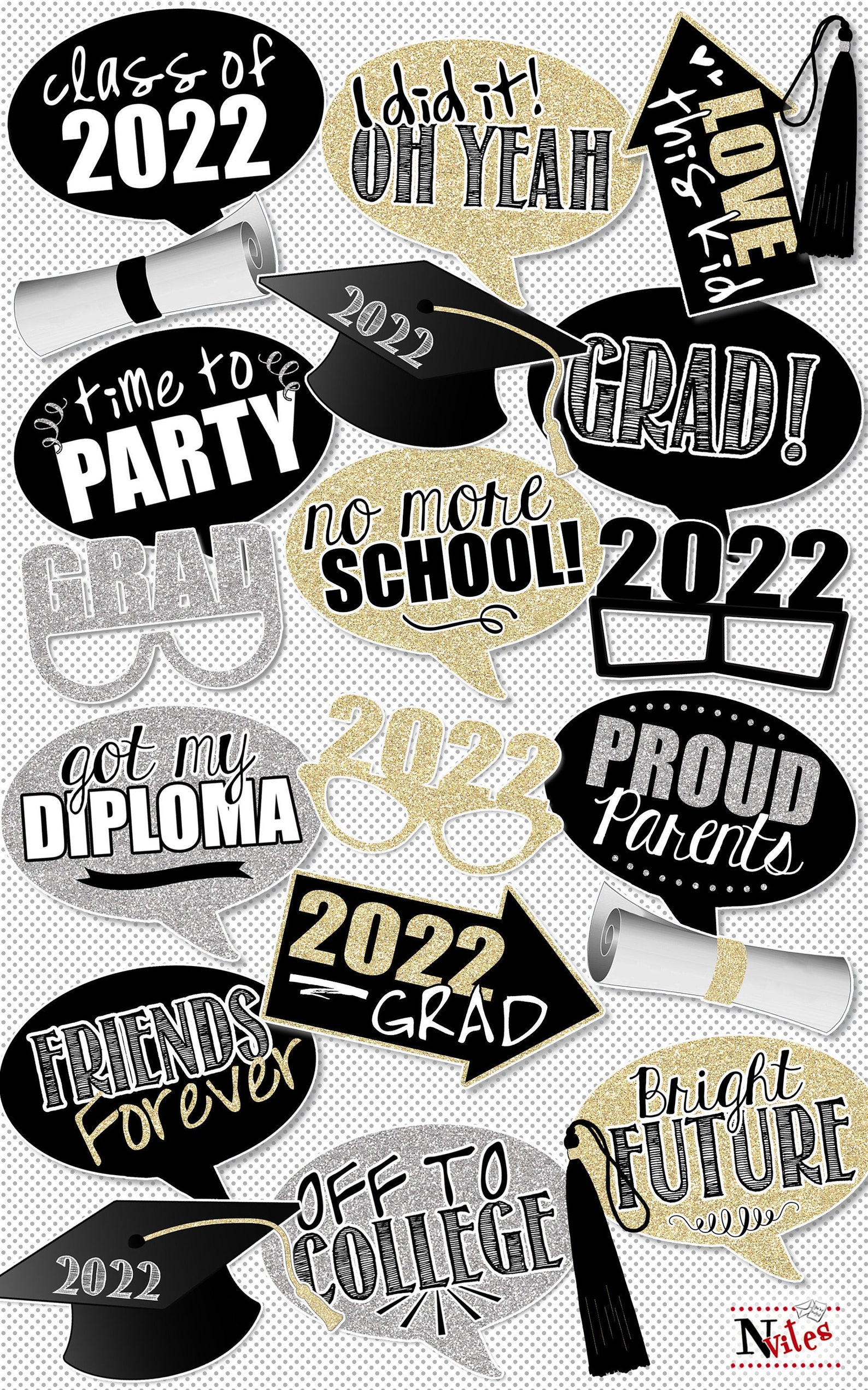 Graduation Photo Booth Props Class of 2022 Photo Props - Etsy Canada