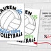 Printable Volleyball Locker Sign, Volleyball Team Hotel Door Hanger ...