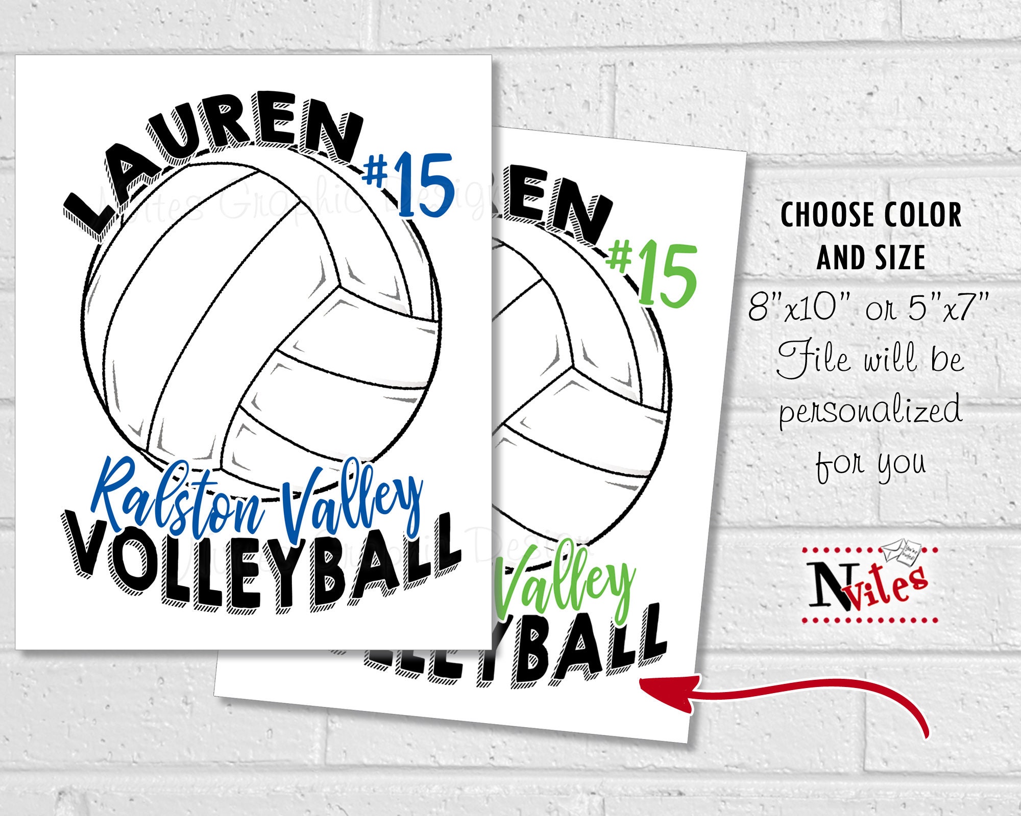 Printable Volleyball Locker Sign, Volleyball Team Hotel Door Hanger ...