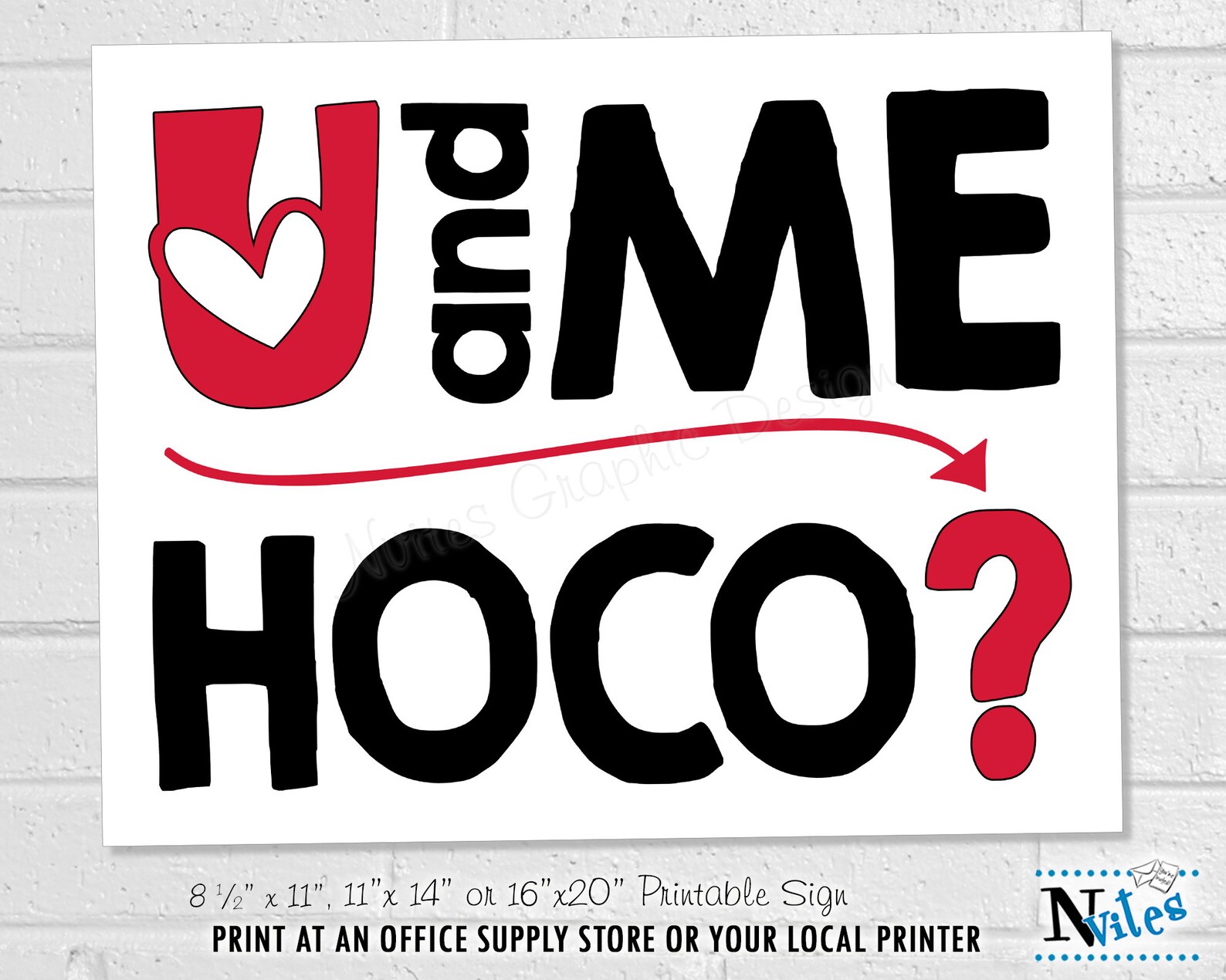 Homecoming Proposal Sign HOCO Poster Ask Date to the Dance - Etsy