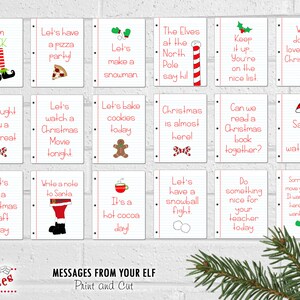Printable Elf Notes, Holiday Cards From Your Elf, Messages From Santa's ...
