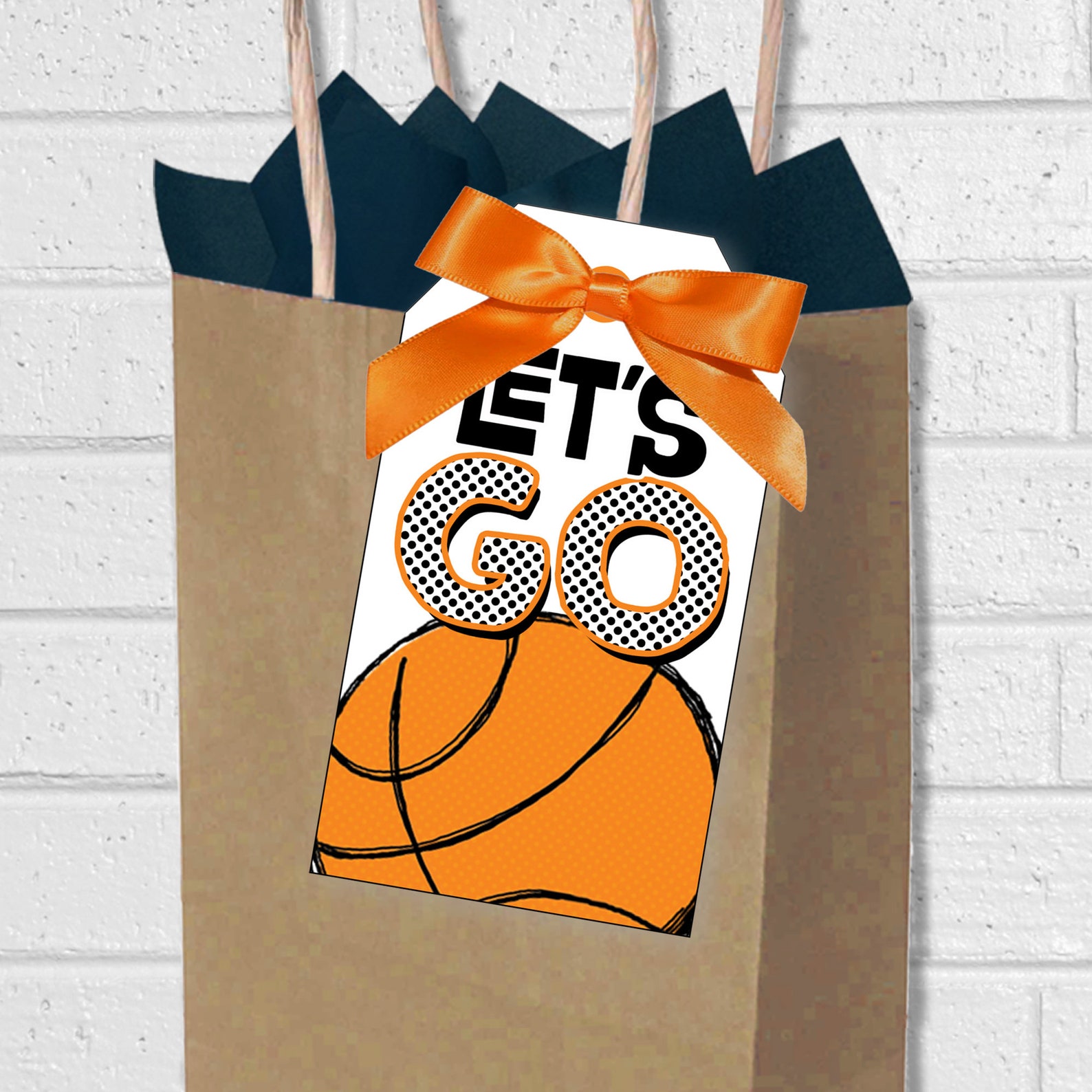 Basketball Good Luck Tags, Basketball Team Tournament Treat Label, Let ...