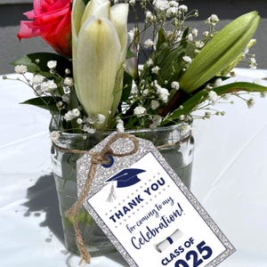 2025 Graduation Tags, Class of 2025 Party Favor Tags, Grad Thank You ...