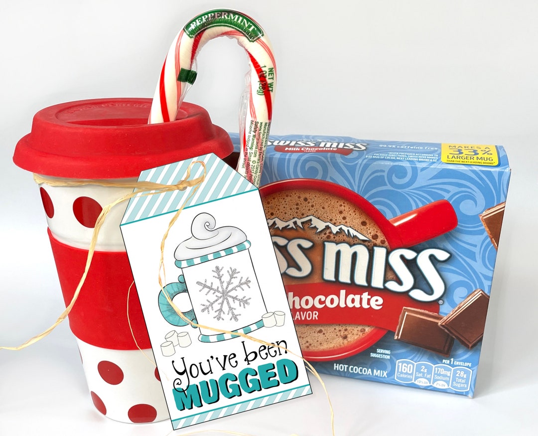 You've Been Mugged Gift Tags, Winter Hot Cocoa Printable (digital ...