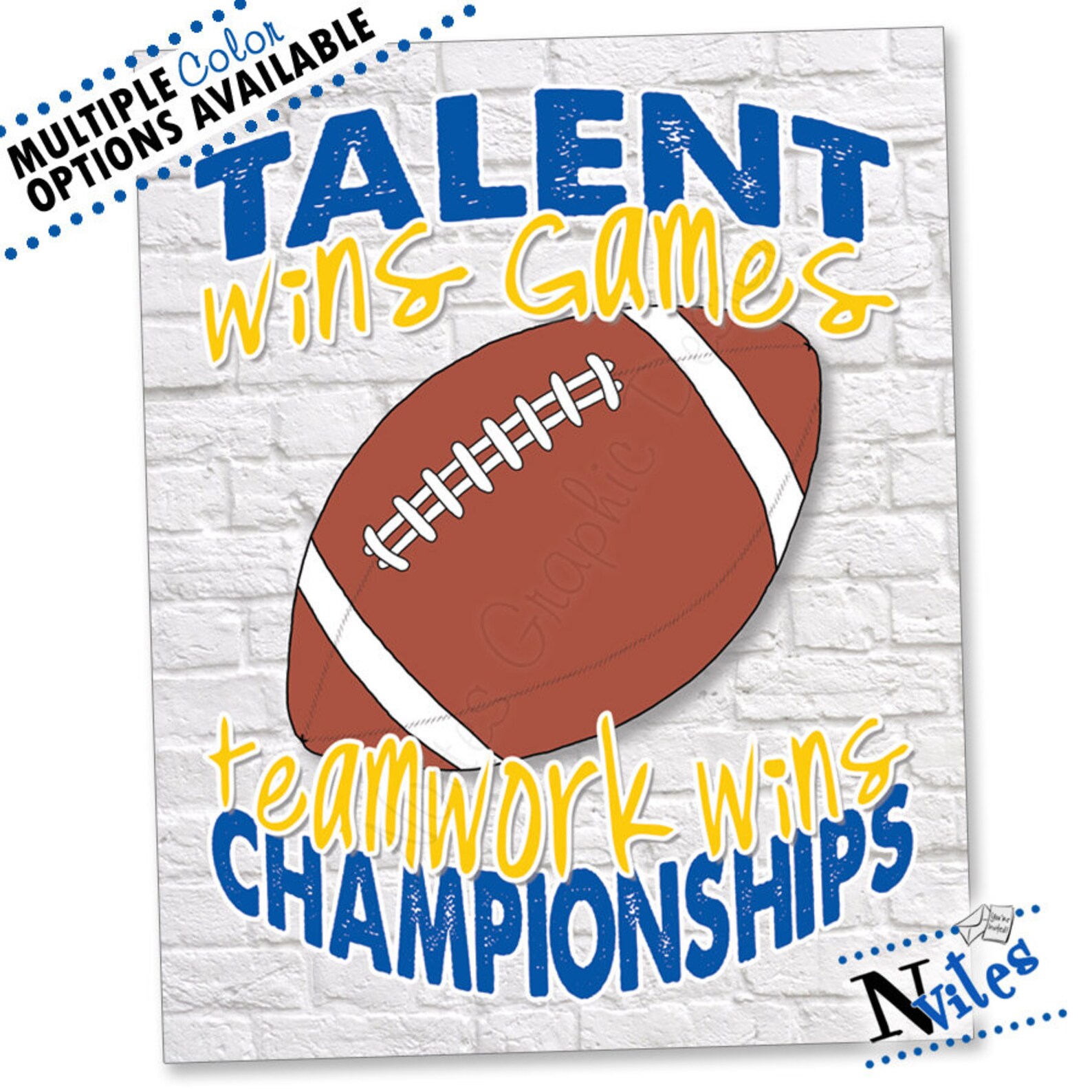 Football Locker Room Sign Football Sign in School Colors - Etsy