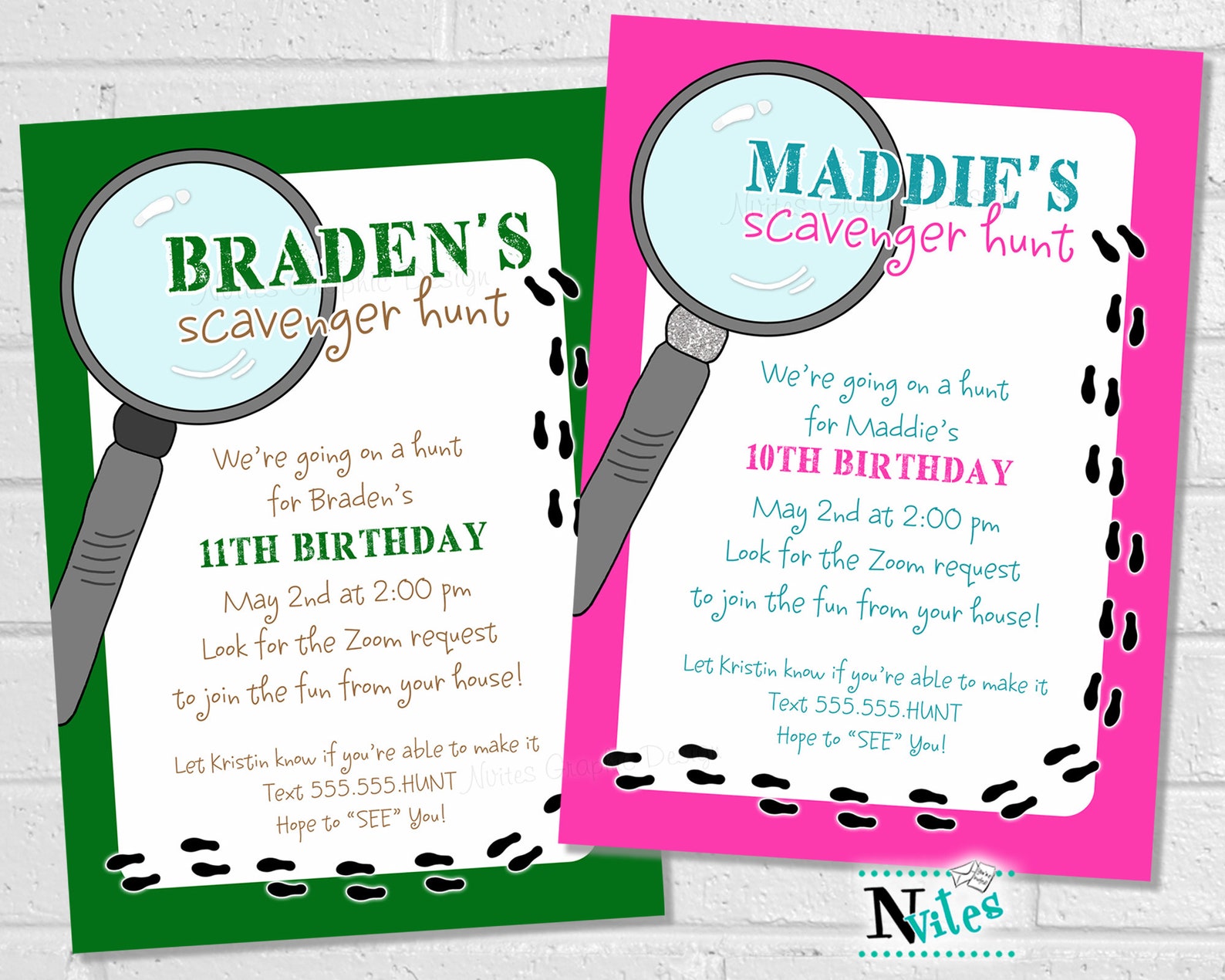 Scavenger Hunt Birthday Party Invitation Indoor or Outdoor - Etsy