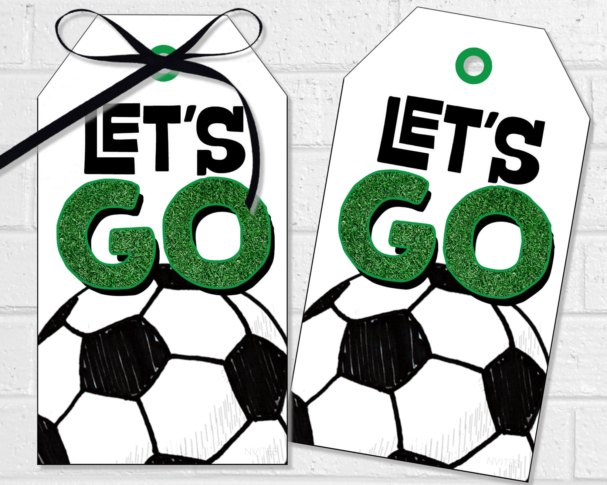 Soccer Good Luck Tags Soccer Ball Team Treat Labels - Etsy