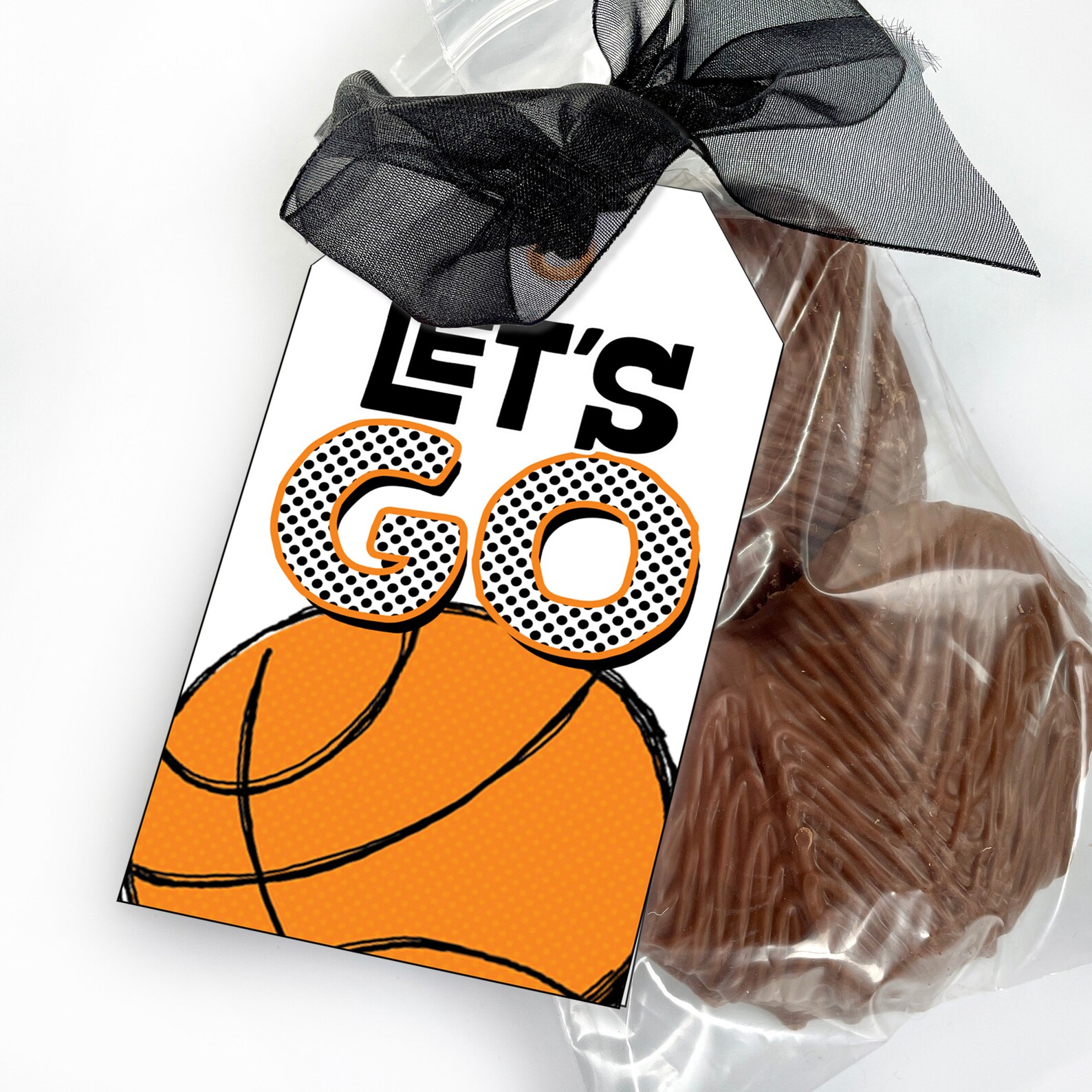 Basketball Good Luck Tags, Basketball Team Tournament Treat Label, Let ...