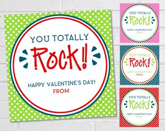 You Rock Valentine | Etsy
