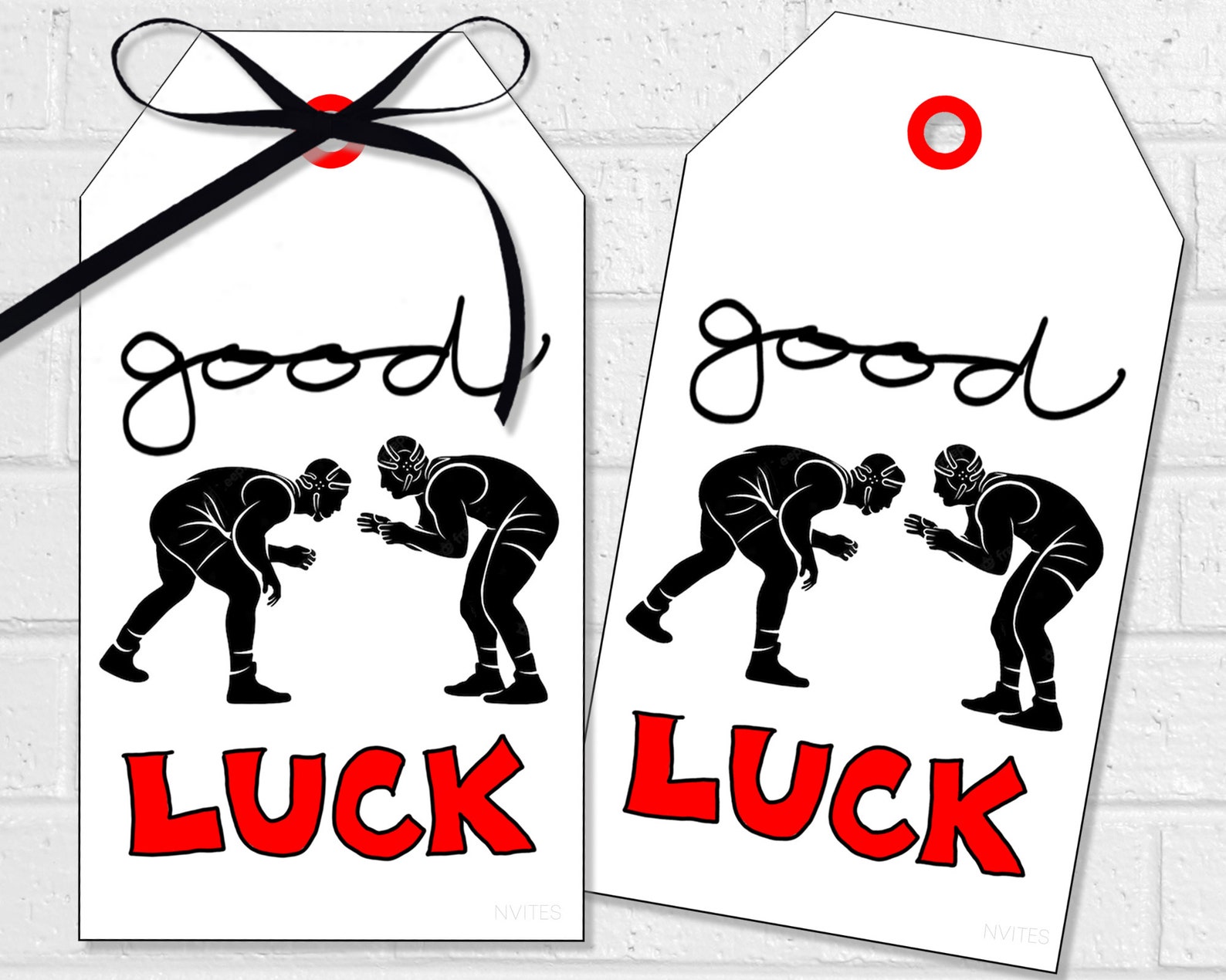 Wrestling Good Luck Favor Tags, Pin Them Team Treats (printable PDF) - Etsy