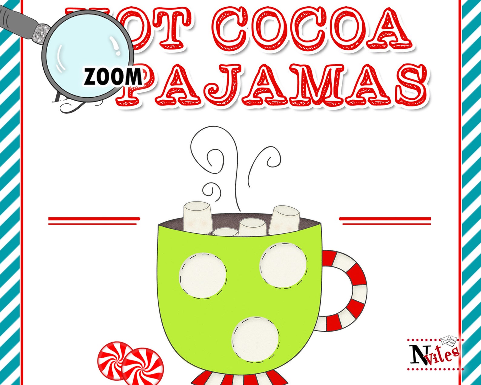 Hot Cocoa and Pajama Party Holiday Hot Chocolate Bar Party - Etsy
