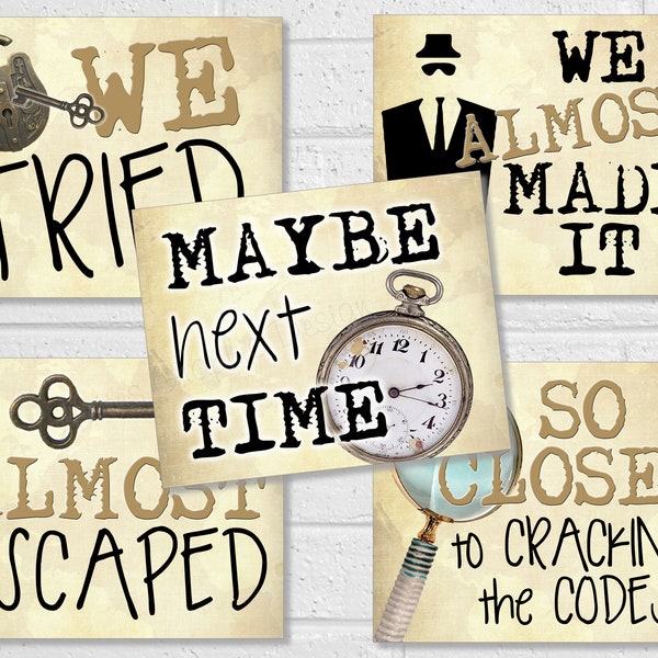 Escape the Room Photo Props - Etsy