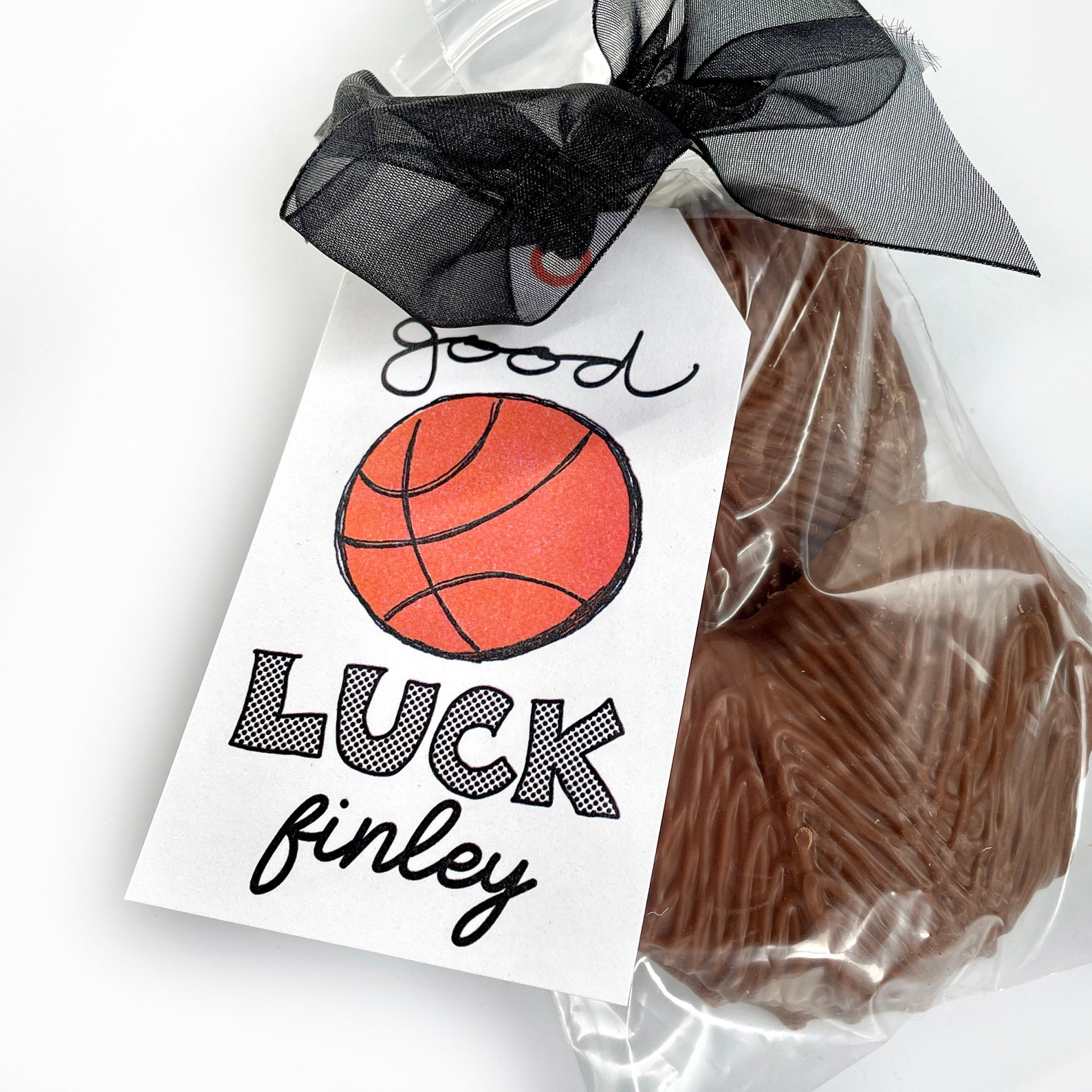 Basketball Good Luck Tags Basketball Team Treat Labels - Etsy