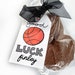 Basketball Good Luck Tags, Basketball Team Treat Labels, Printable ...