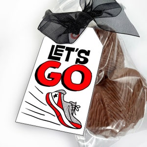 Track Let's Go Tags, Track Meet Good Luck Treat or Snack Bags ...