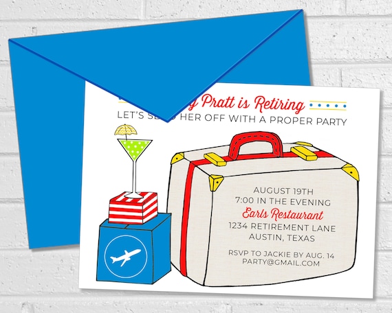 Travel Themed Retirement or Going Away Party Retirement | Etsy
