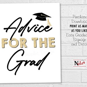 Graduation Signs Bundle, 2025 Grad Party Decorations, Printable Table ...