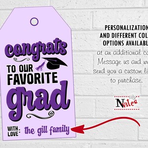 Congratulations Gift Tags, Congrats Grad Tags for Class of 2024, Grad ...