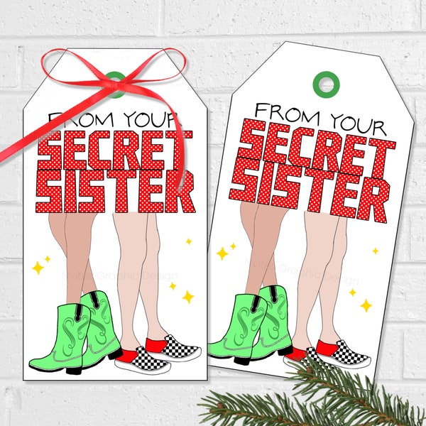 Secret Sister Printable Card - Etsy