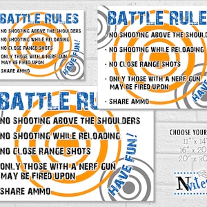 Dart Party Rules, Dart Battle Party Decor, Dart War Rules Sign, Dart ...