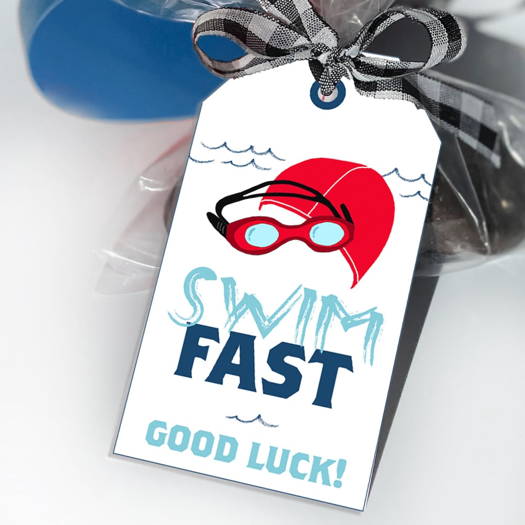 Swim Team Treat Tags, Good Luck Swimmer Gift (digital Download) - Etsy