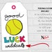 Softball Good Luck Tags, Softball Team Treat Labels, Printable Softball ...