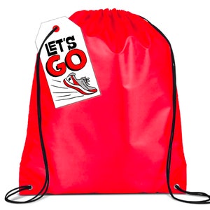 Track Let's Go Tags, Track Meet Good Luck Treat or Snack Bags ...