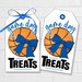 Basketball Game Day Treat Tags, Good Luck Goodie Bag Wrap, Printable ...