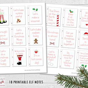 Printable Elf Notes, Holiday Cards From Your Elf, Messages From Santa's ...
