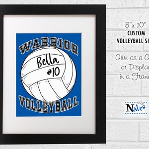 Printable Volleyball Locker Sign, Volleyball Team Hotel Door Hanger ...