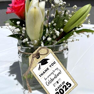 2025 Graduation Tags, Class of 2025 Party Favor Tags, Grad Thank You ...