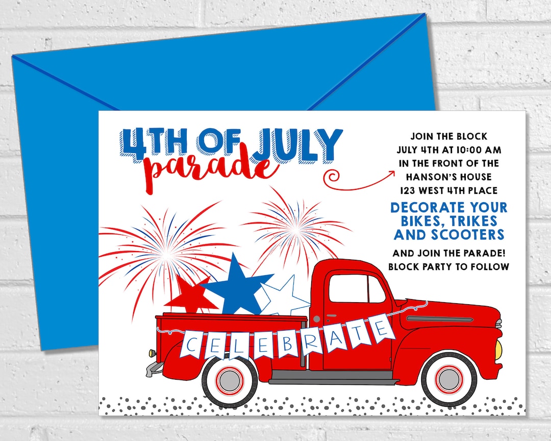4th of July Parade, Bike Parade Decorating Party, July Fourth ...