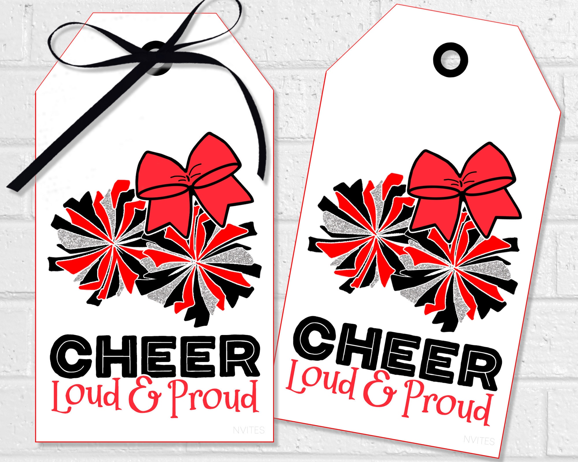 Cheer Good Luck Tags Cheerleading Team Treat Labels - Etsy