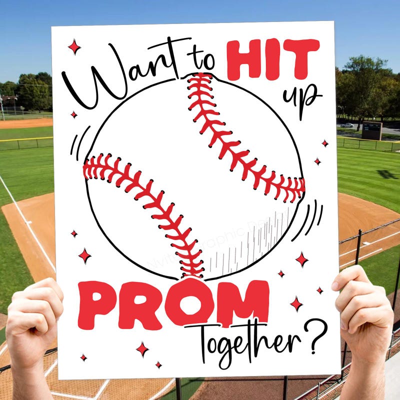 Baseball Prom Proposals - Etsy