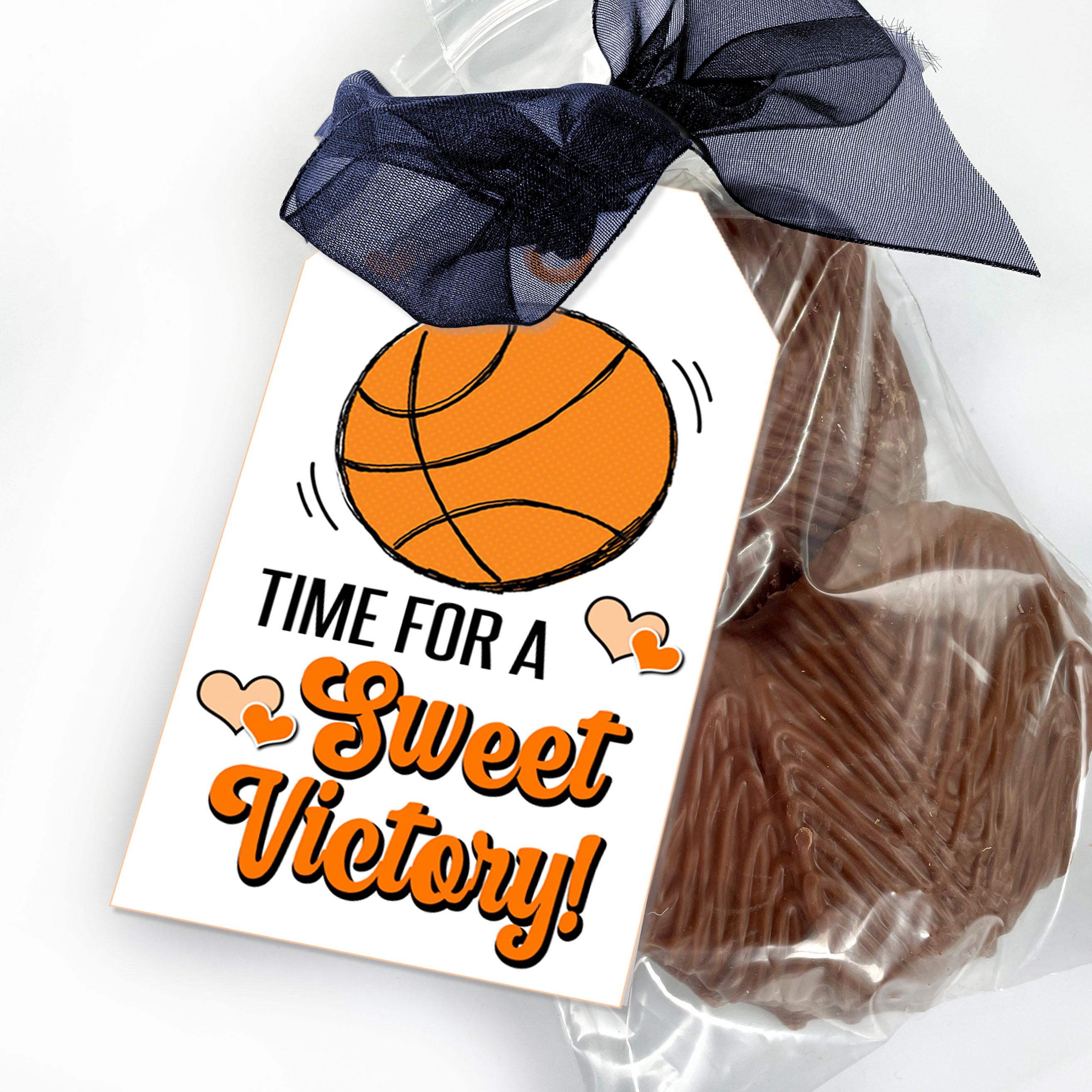 Basketball Sweet Victory Tags, Team Good Luck Treats and Snacks ...