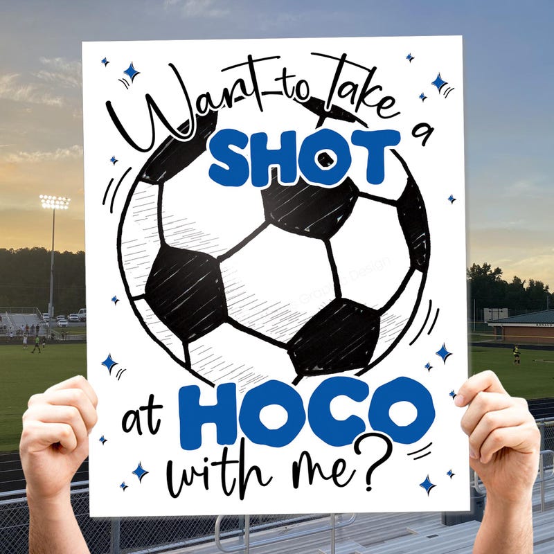 Soccer Hoco Poster - Etsy