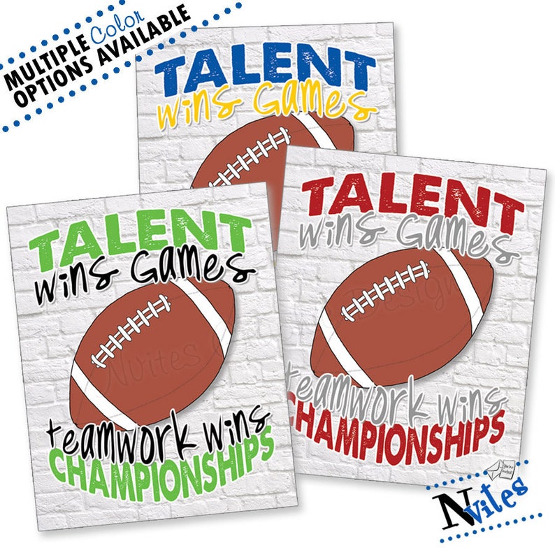 Football Locker Room Sign Football Sign in School Colors - Etsy