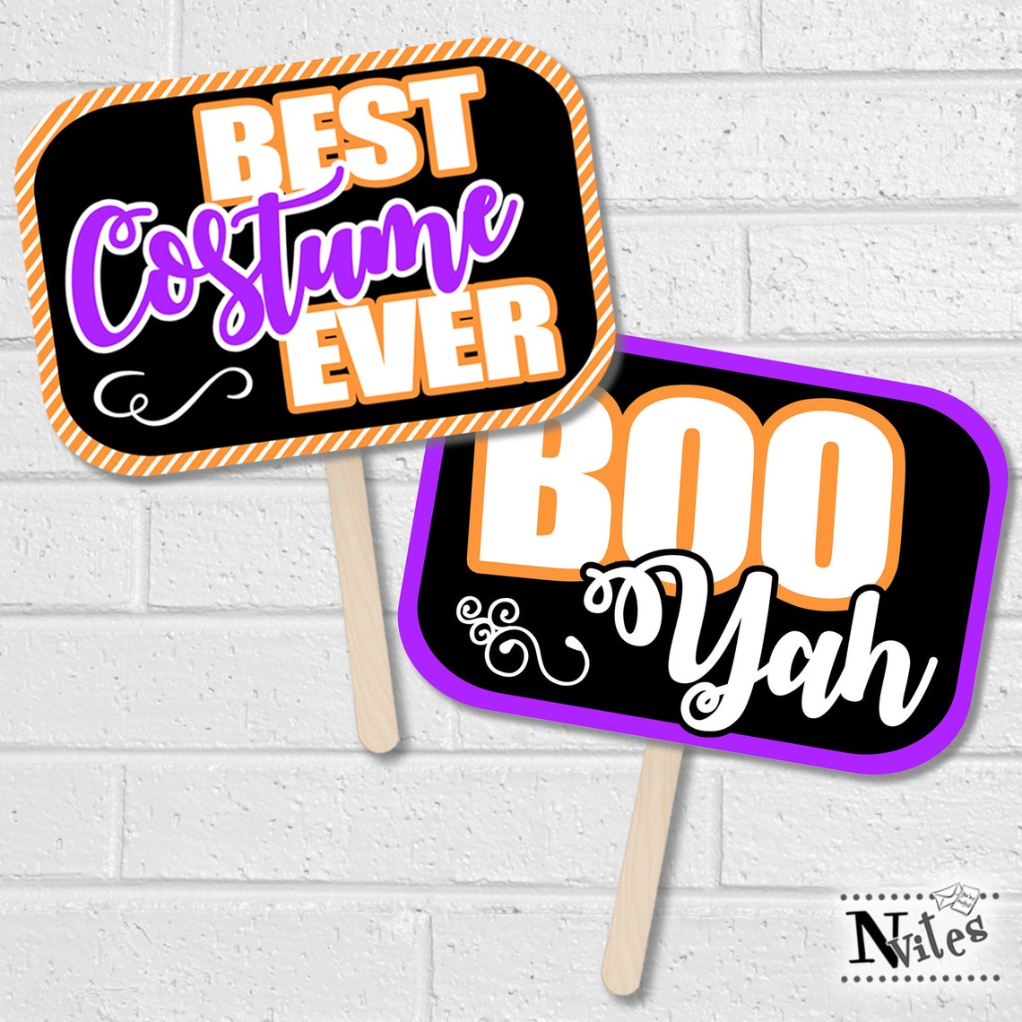 Halloween Photo Booth Props Fright Night Party Selfie and - Etsy