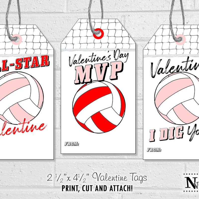 Volleyball Valentine - Etsy
