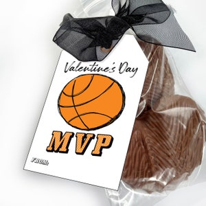 Basketball Valentine Tags, You're a Ball and MVP Valentine Cards ...