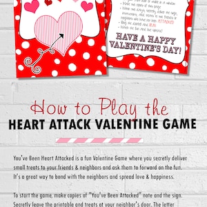 Kids Valentine Game, Heart Attack Game, Fun Printable Valentine ...