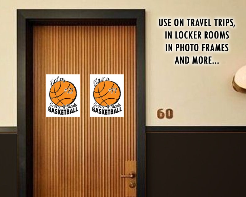 Personalized Basketball Locker Sign, Custom Sports Decor for Players ...