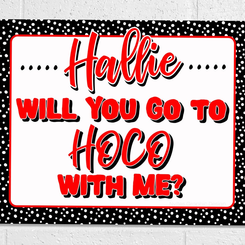Custom Hoco Proposal Poster - Etsy