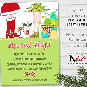 Sip & Shop Event Invitation, Pop up Shop Flyer, Ladies Boutique Open ...